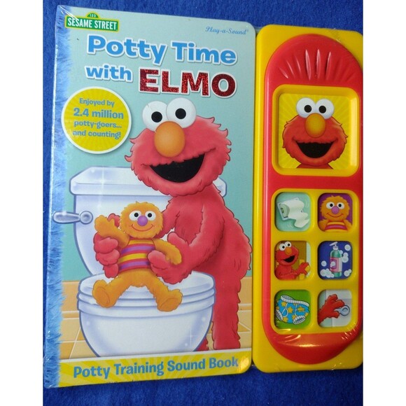 Sesame Street | Other | Playasound Potty Time With Elmo Talking Book ...